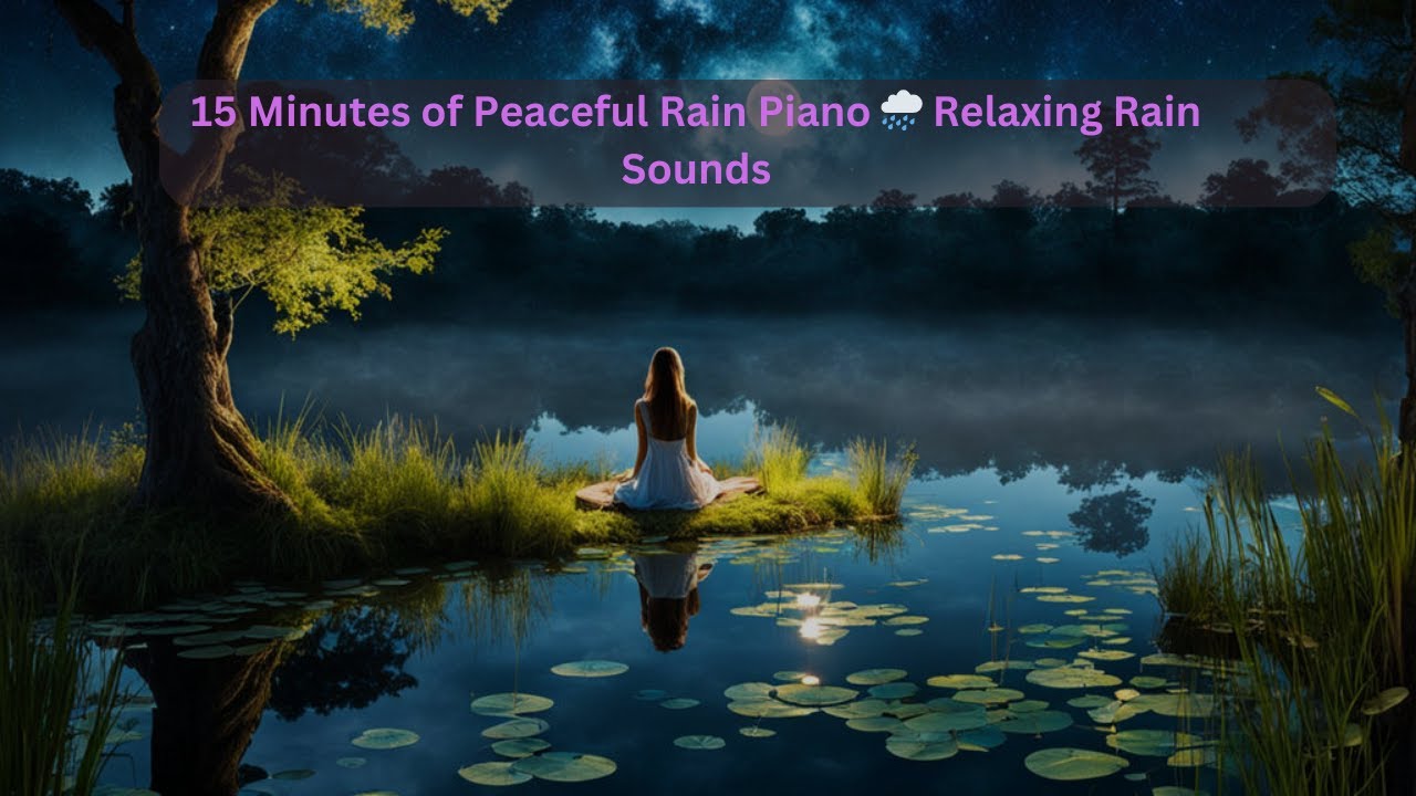 Peaceful Rain Piano 🌧️ 15 Minutes of Relaxing Rain Sounds #Rainstorm # ...