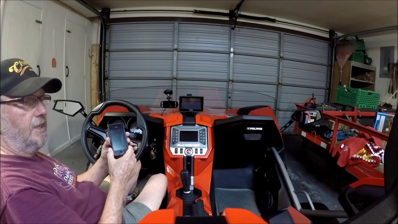 Polaris Slingshot and Bluetooth to your Iphone for Music - YouTube