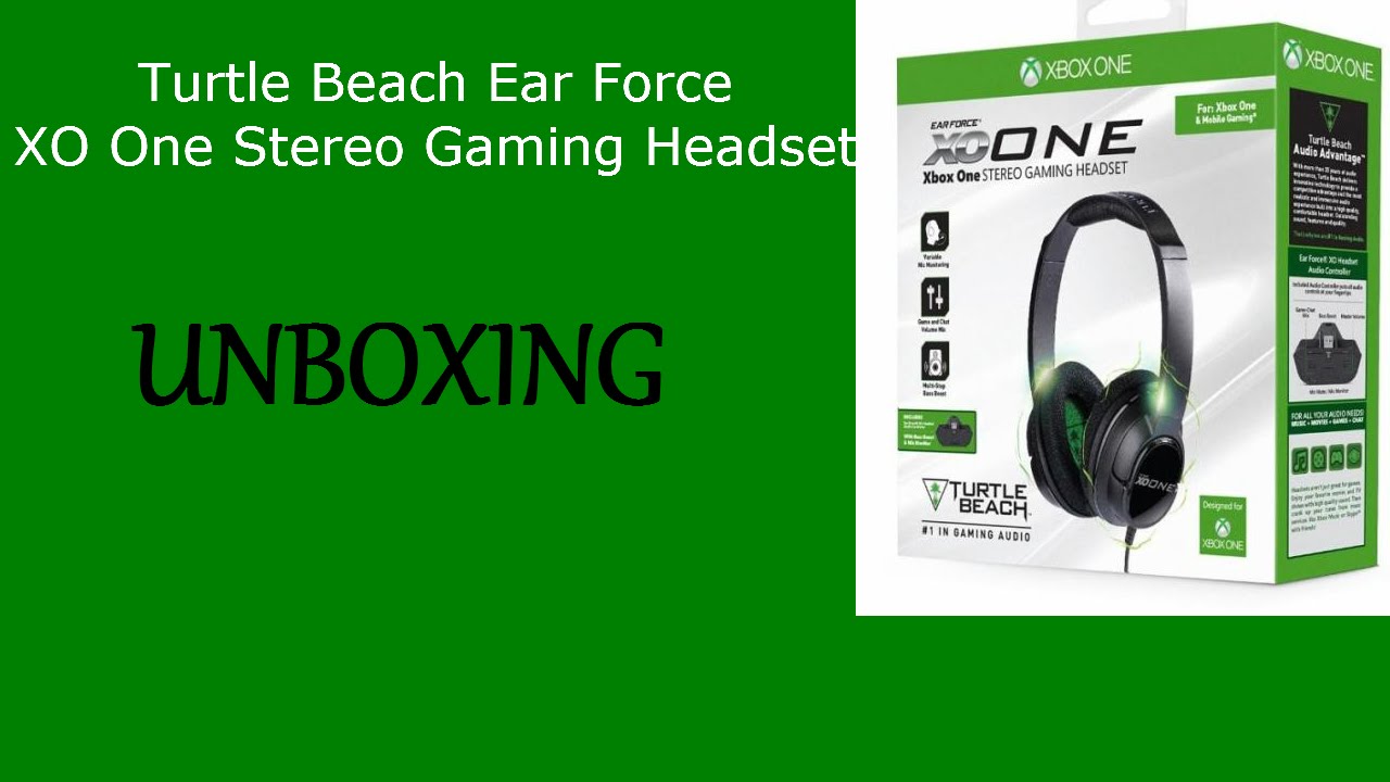 Turtle Beach Ear Force XO One headset unboxing - YouTube