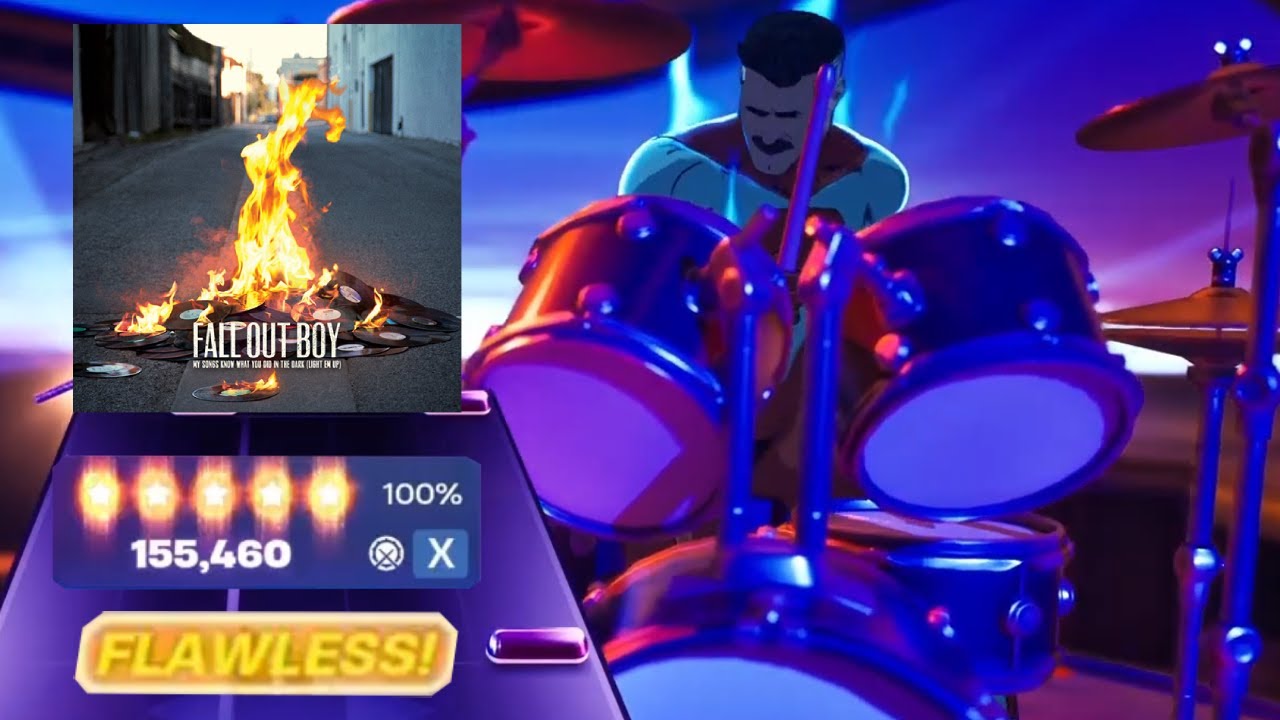 Fortnite Festival | Light Em Up - Fall Out Boy | Expert 100% Drum FC ...