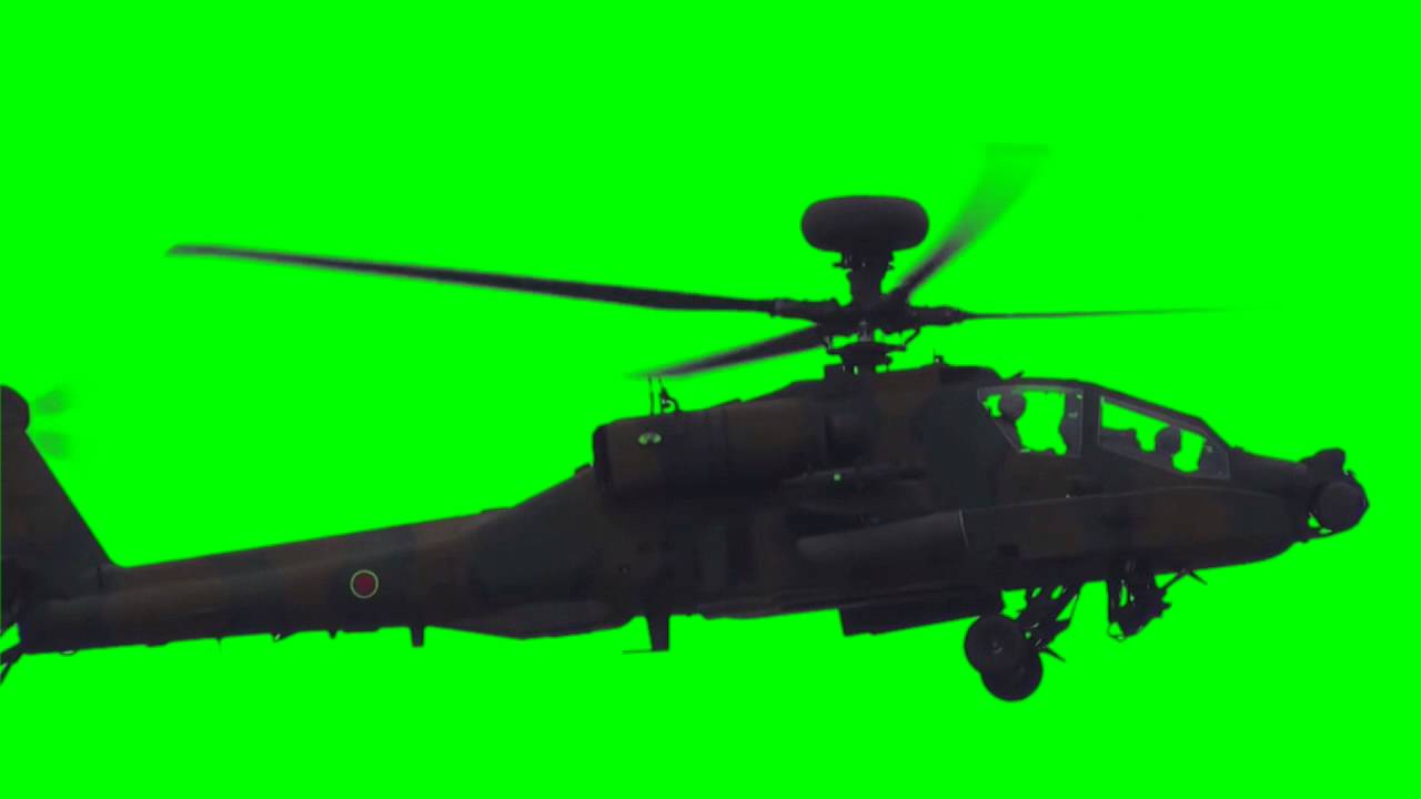GREENSCREEN--REAL APACHE ATTACK HELICOPTER 720p - YouTube
