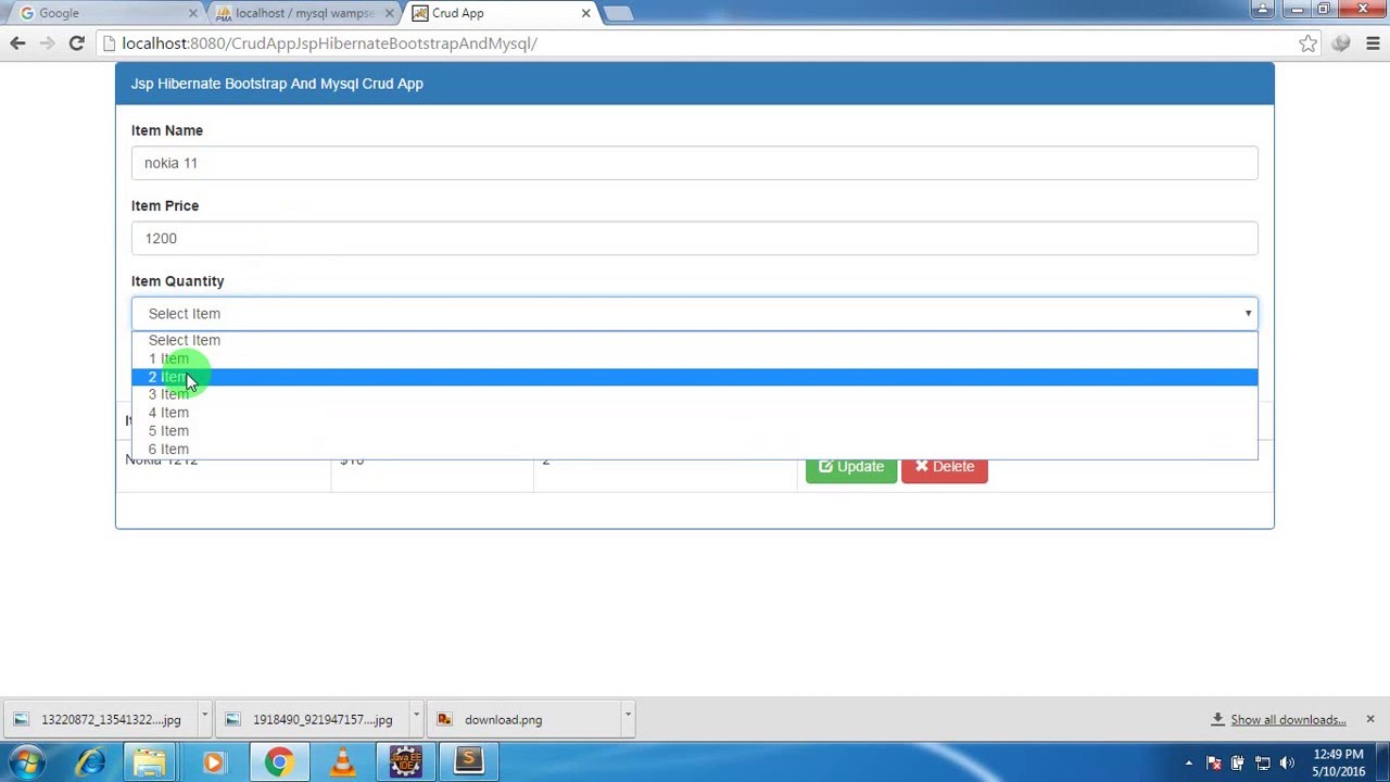 Jsp Hibernate Bootstrap And Mysql Crud App Part 7 Youtube