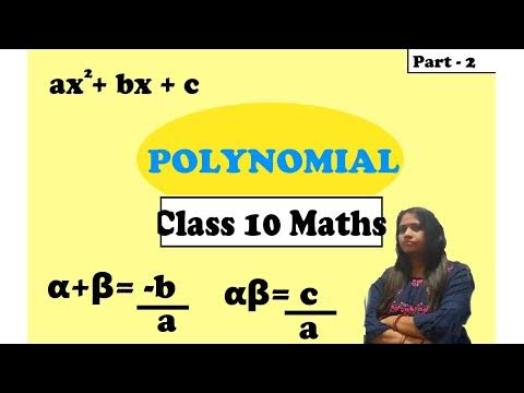 POLYNOMIALS CLASS 10 chapter 2 Relationship between zeros and coefficients of polynomials - YouTube