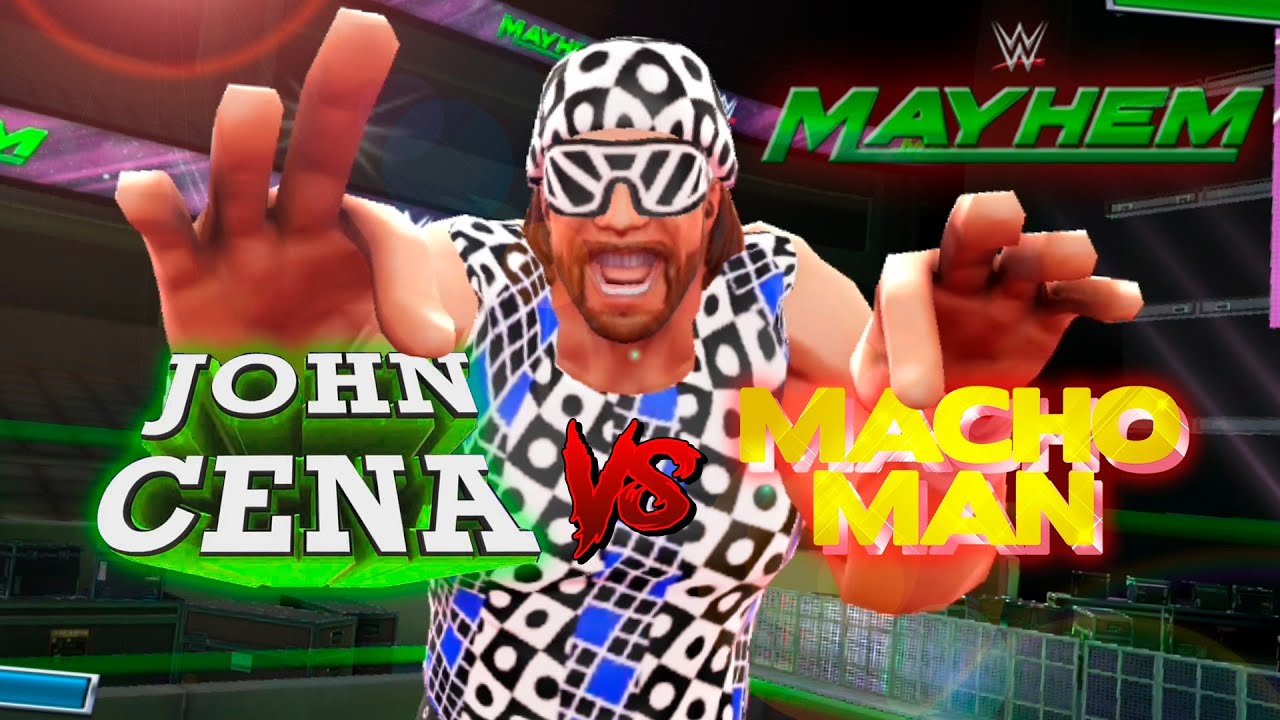 WWE Mayhem John Cena vs Macho Man - YouTube
