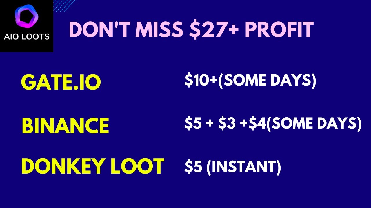 Today crypto loot | binance loot |gate io loot |donkey loot vidma ...
