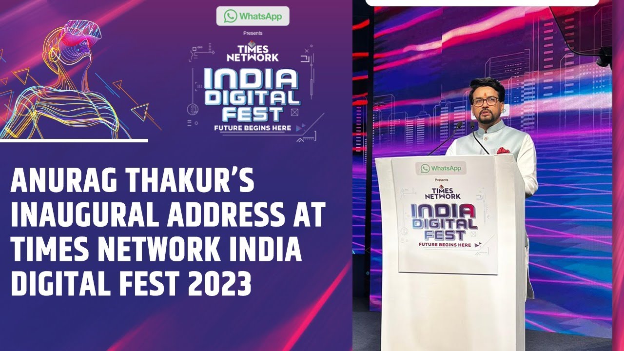 Union Minister Anurag Thakur Gives Inaugural Address At Times Network ...