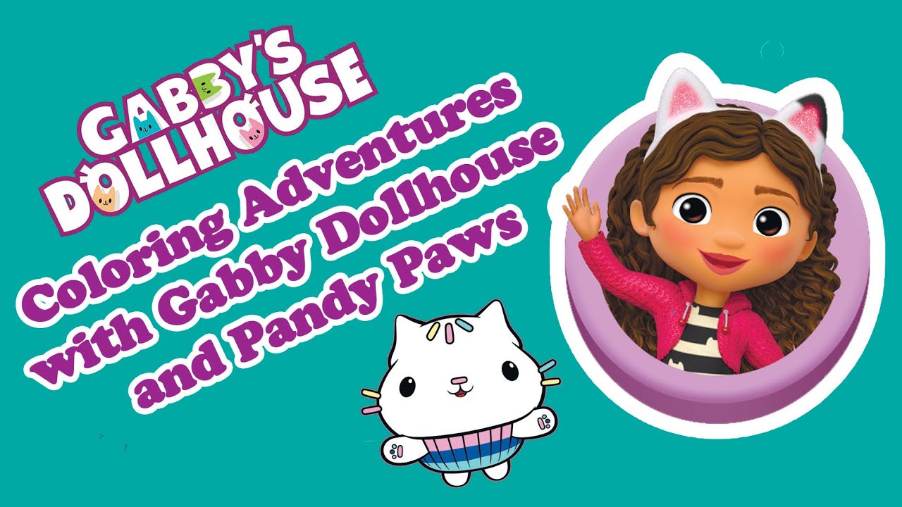 Coloring Adventures with Gabby Dollhouse and Pandy Paws - YouTube