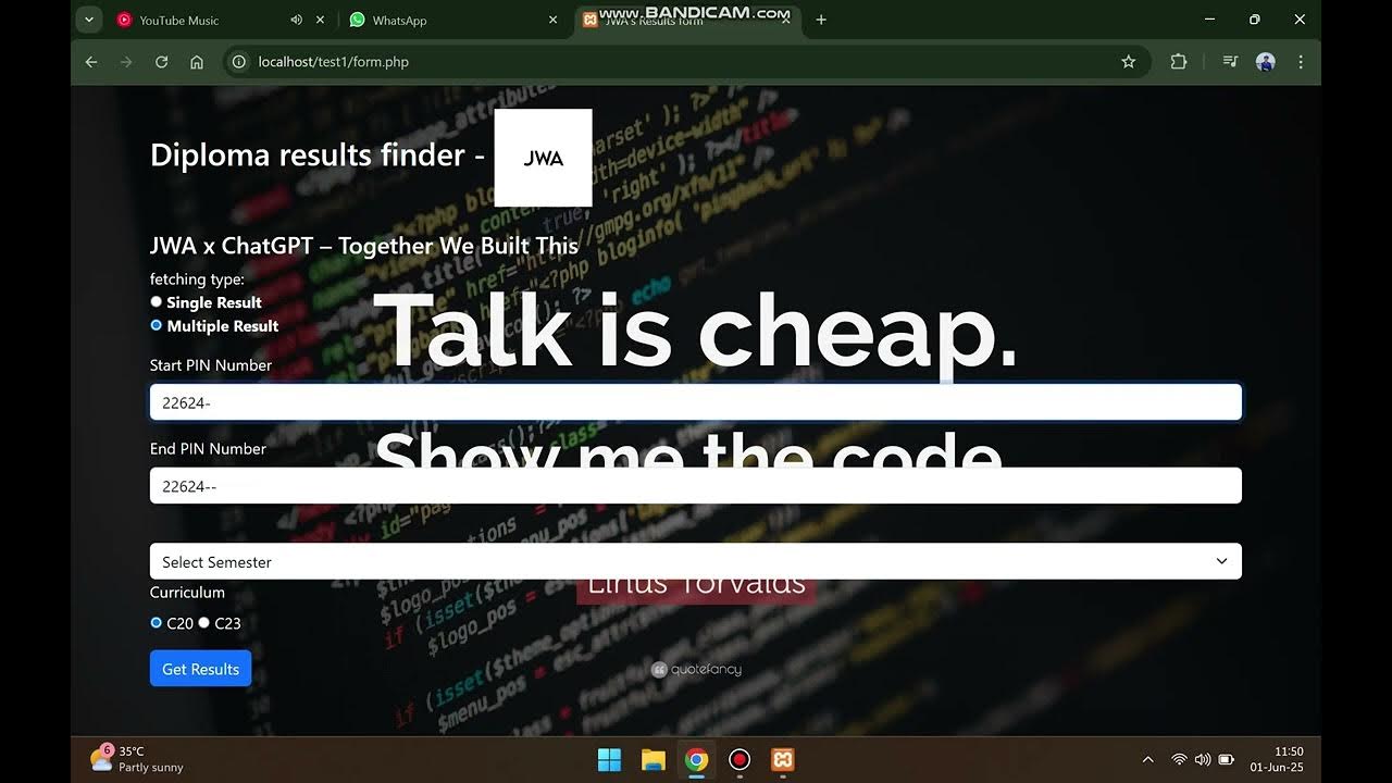 My New Php Script for fetching Multiple results at a time - YouTube