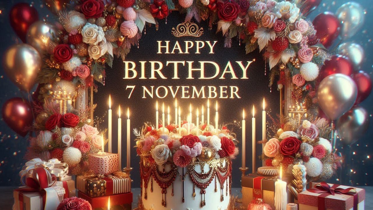 7 November Happy Birthday to you | 🎂 birthday song 🥳 happy birthday ...