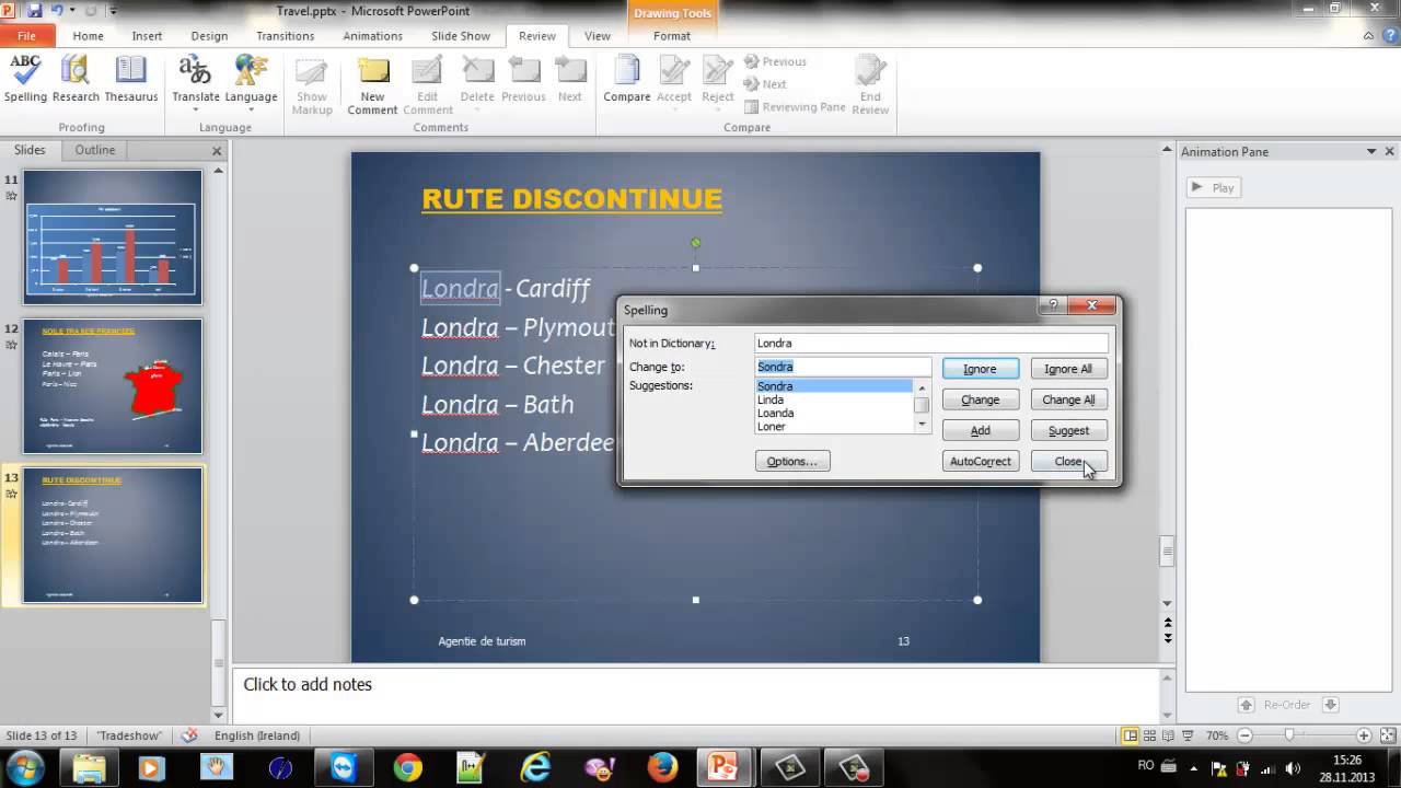 Tutorial Powerpoint -9. Corectare, imprimare si expunere - YouTube