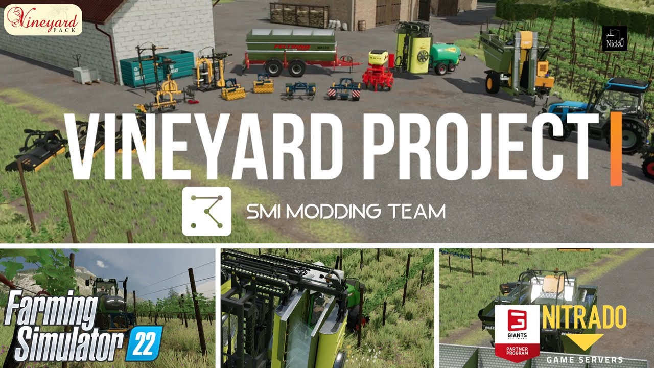 FS22 🍇 VINEYARD PROJECT by SMI Modding - Tutto per la viticoltura ...