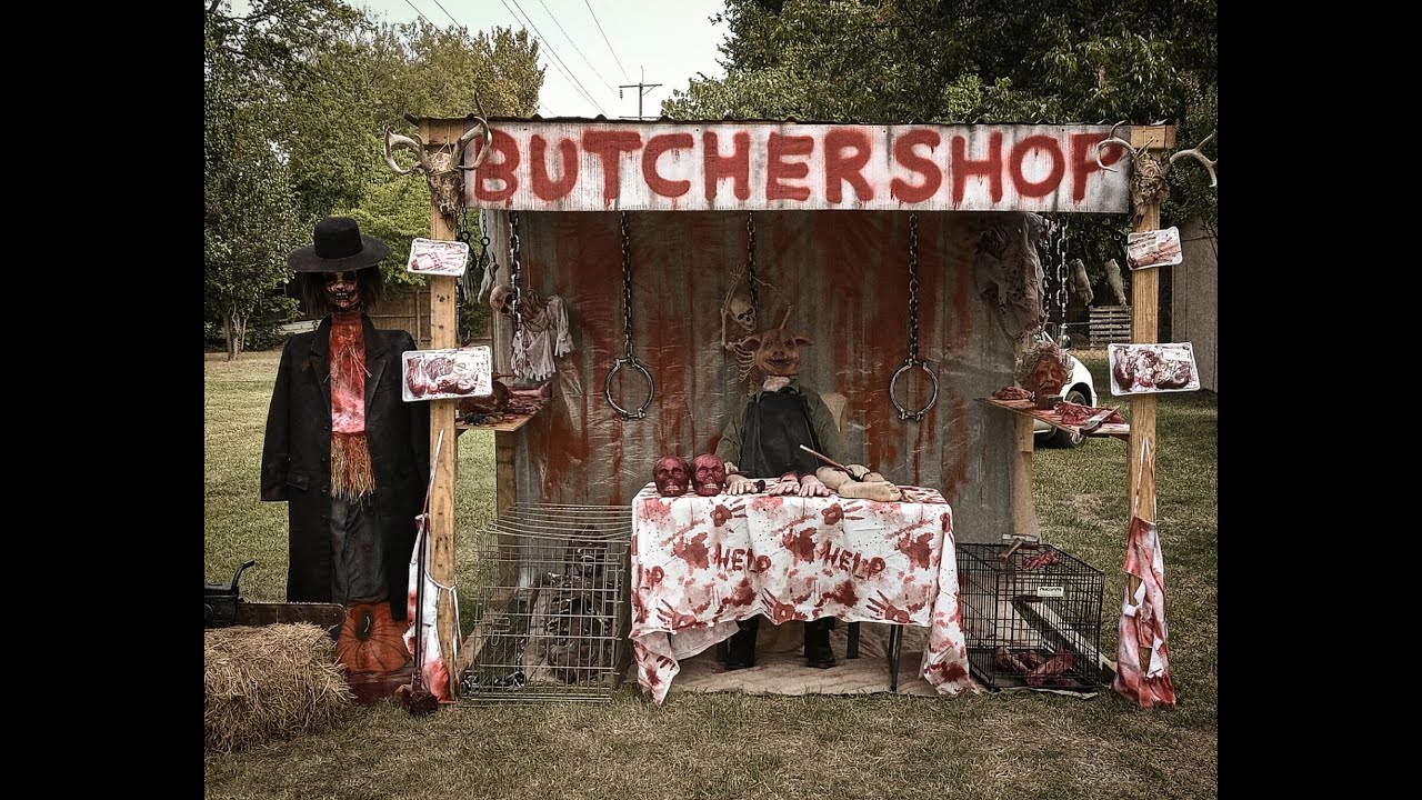 UPGRADED BUTCHER SHOP DISPLAY REVEAL!!! | Halloween 2022 - YouTube