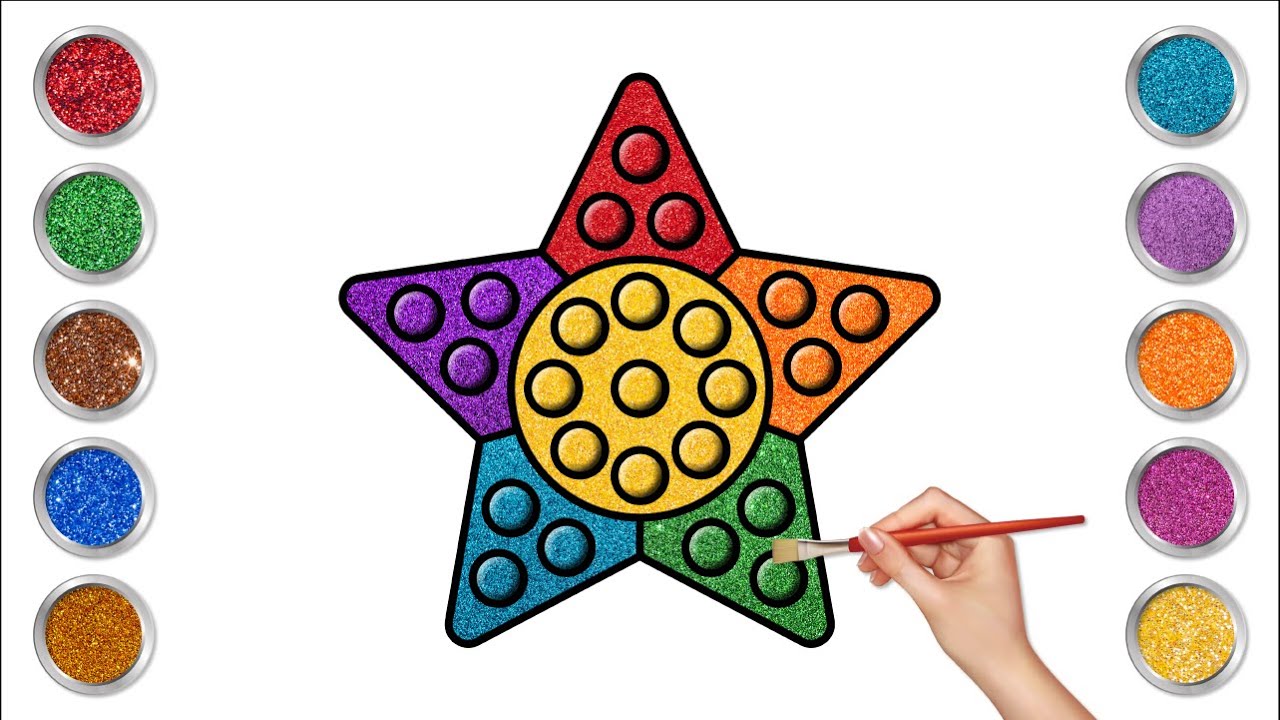 How to Draw a Pop It Star | Learn to Draw | Step by Step #popit #star ...