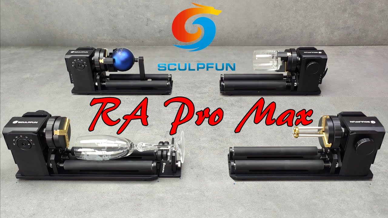 Amazing Rotary for a Laser Engraver SCULPFUN RA Pro Max 4 in 1 Rotary ...
