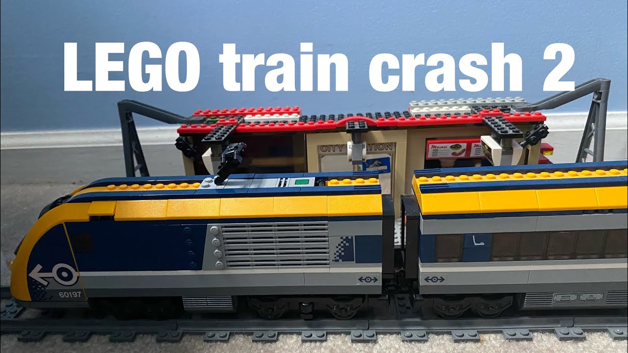 LEGO train crash 2 - YouTube