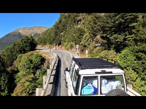 Springs Junction to Lewis pass summit real time 4K - YouTube