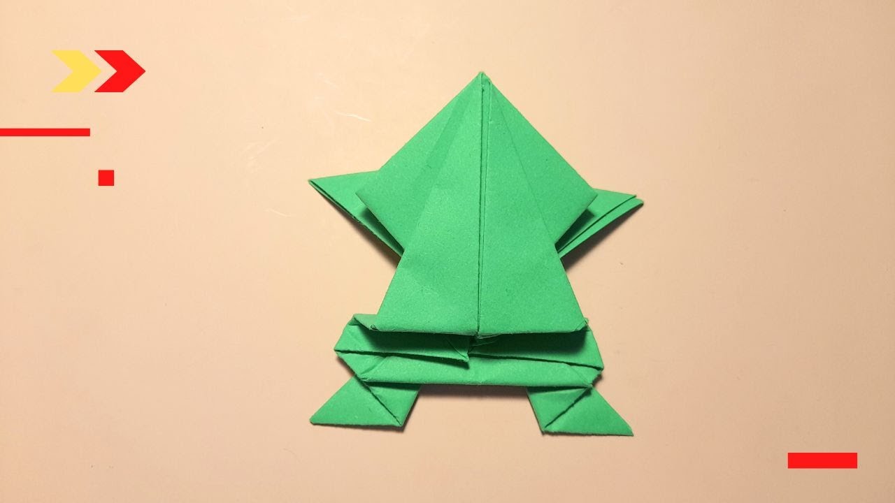 Wie man einen Frosch faltet - Springender frosch aus papier falten ...
