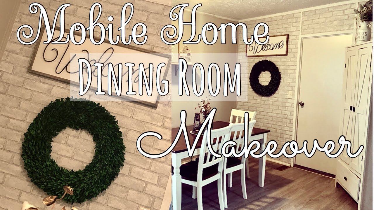 Mobile Home Dining Room Remodel - YouTube