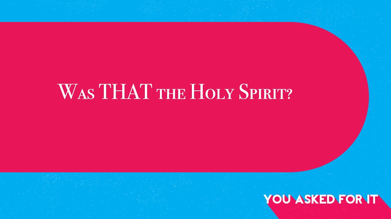 Was THAT the Holy Spirit - Tim Klassen - YouTube