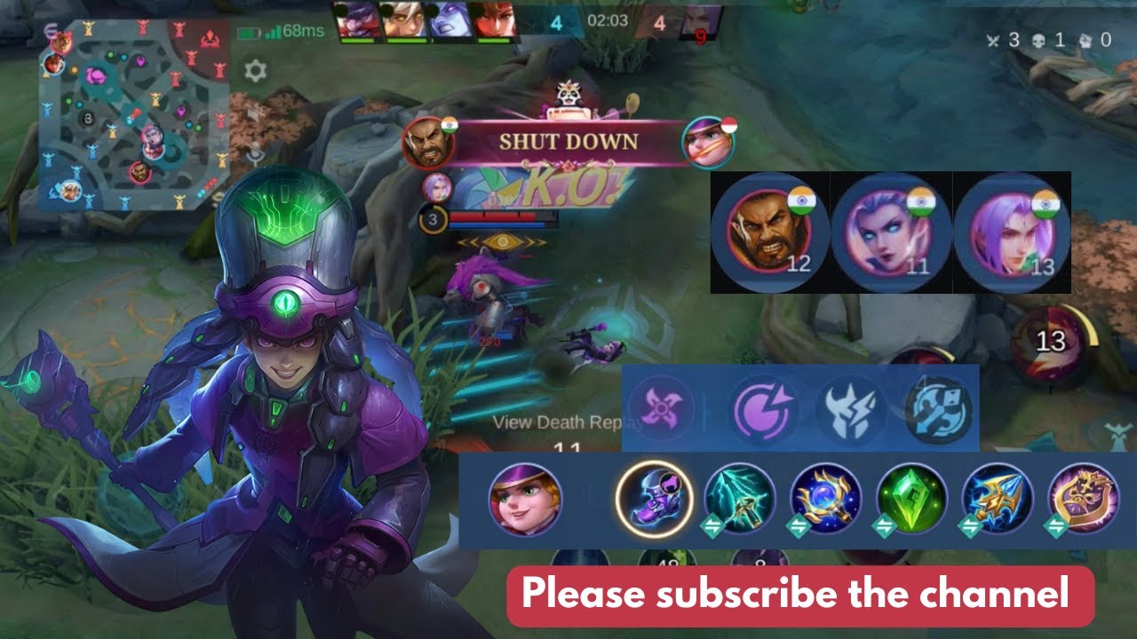 Harley gameplay🔥 SOLO RANK PUSH I MET HARLEY COUNTER 😫 META LING ...