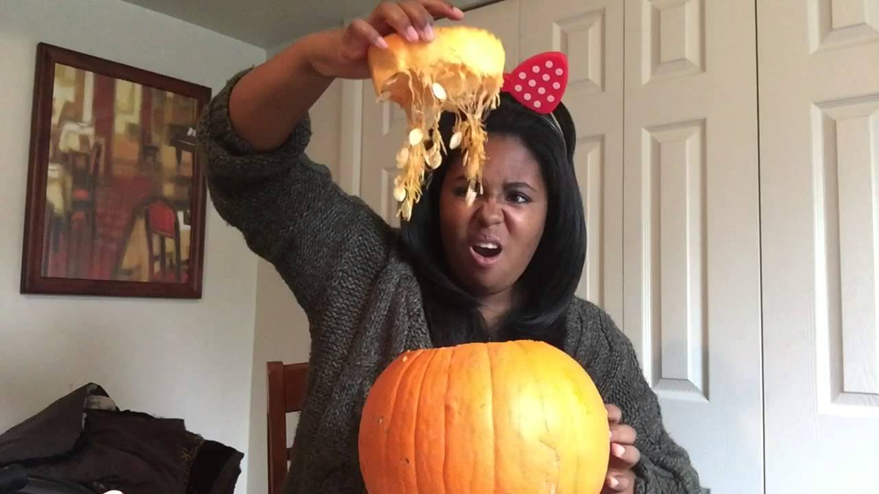 Carving Middle Fingers Into Pumpkins | Naomi Terrell - YouTube