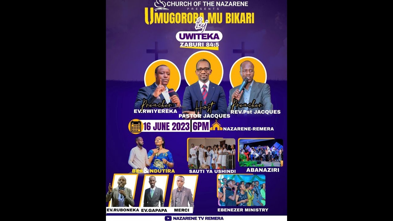 AMATERANIRO YO KUWA GATANU 16/06/2023 UMUGOROBA MU BIKARI BY'UWITEKA ...