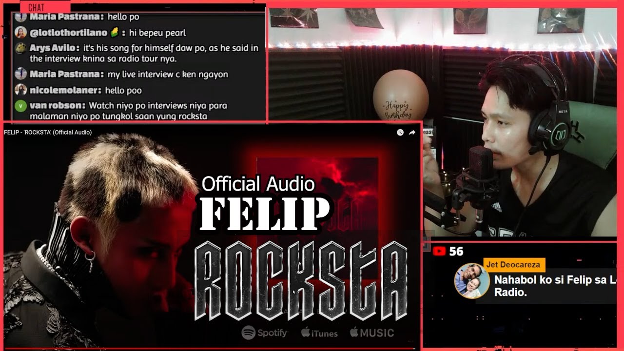 FELIP - ROCKSTA Official Audio Live Reaction - YouTube