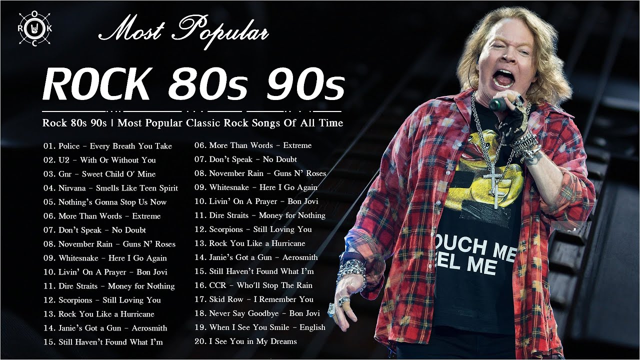 Popular Rock 80s 90s - Best Rock Music Playlist 80s 90s - YouTube