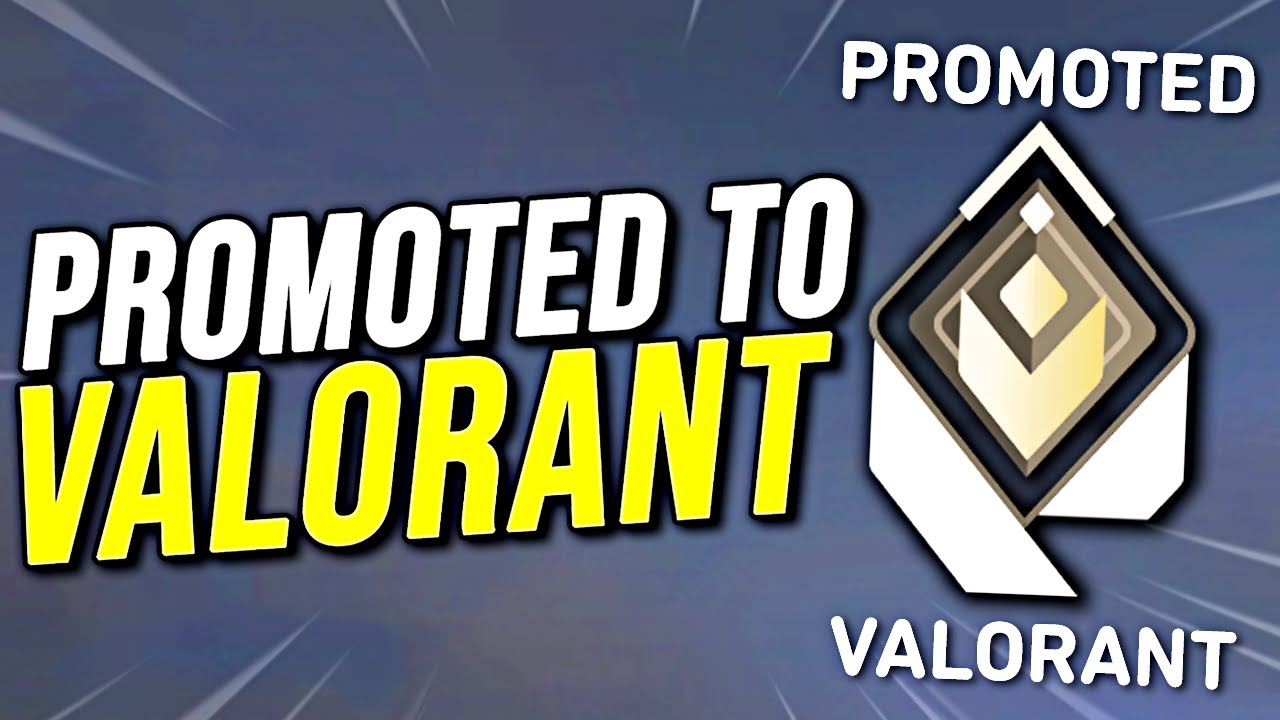 GETTING PROMOTED TO VALORANT RANK! - YouTube
