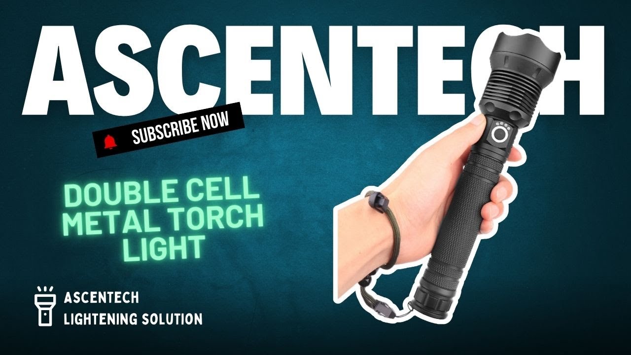 Ascentech Double Cell Search Light | LED Light | Ascentech Light | Torch Light #torchlight # ...