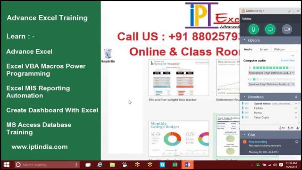 Excel Custom Call - +91 8826828093 - YouTube