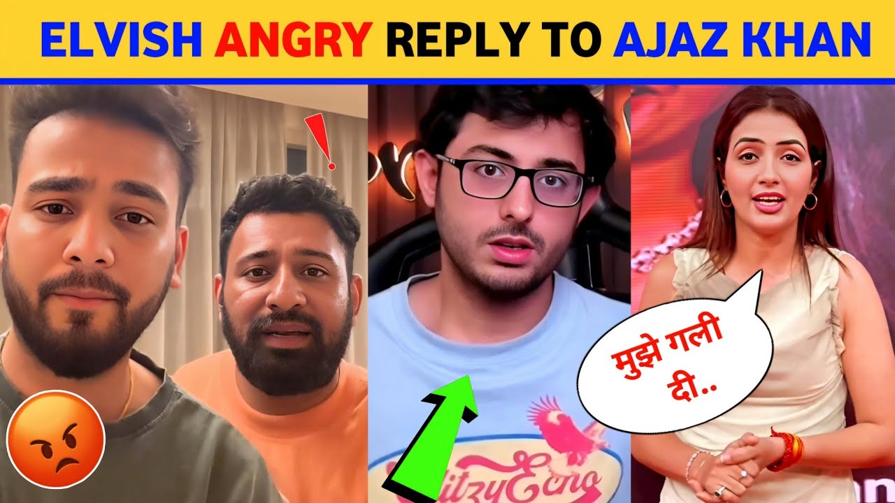 😱 Elvish Yadav Reply to Ajaz Khan | Chandrika Dixit Angry Reply to Carryminati On His Rost Video ...