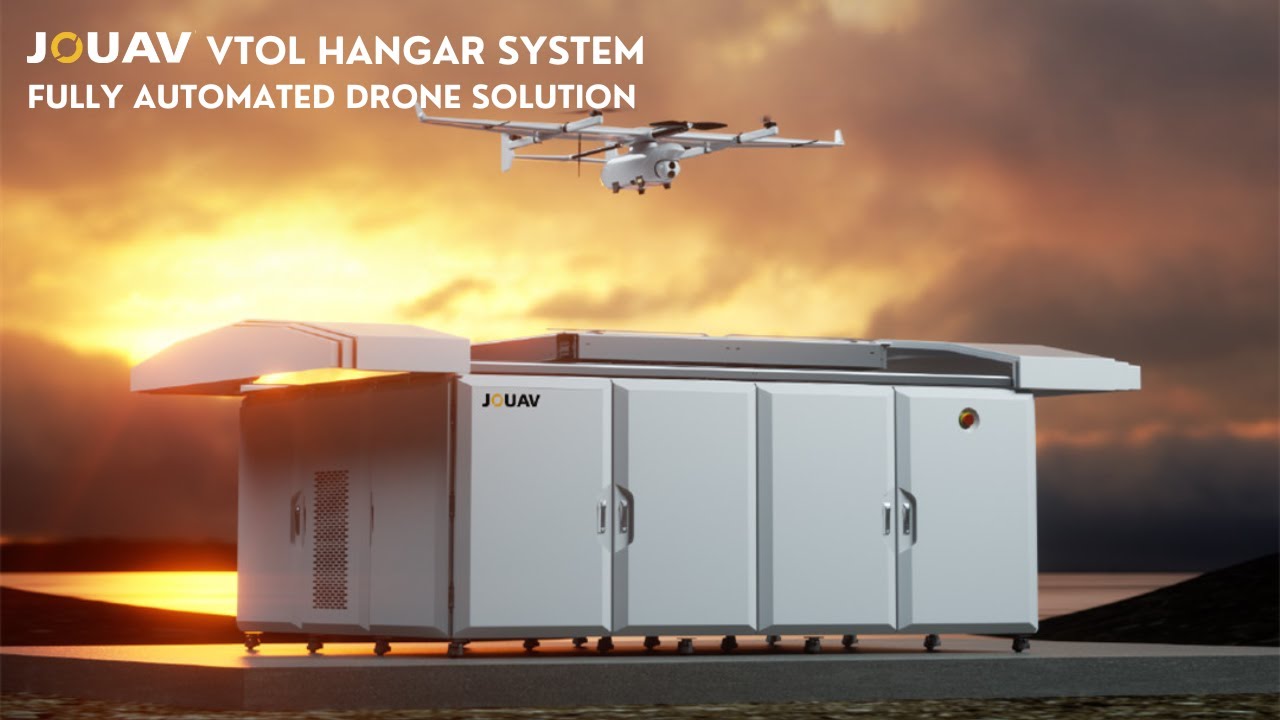 Witness The Fully Automated Operation of JOUAV VTOL Drone Hangar - YouTube