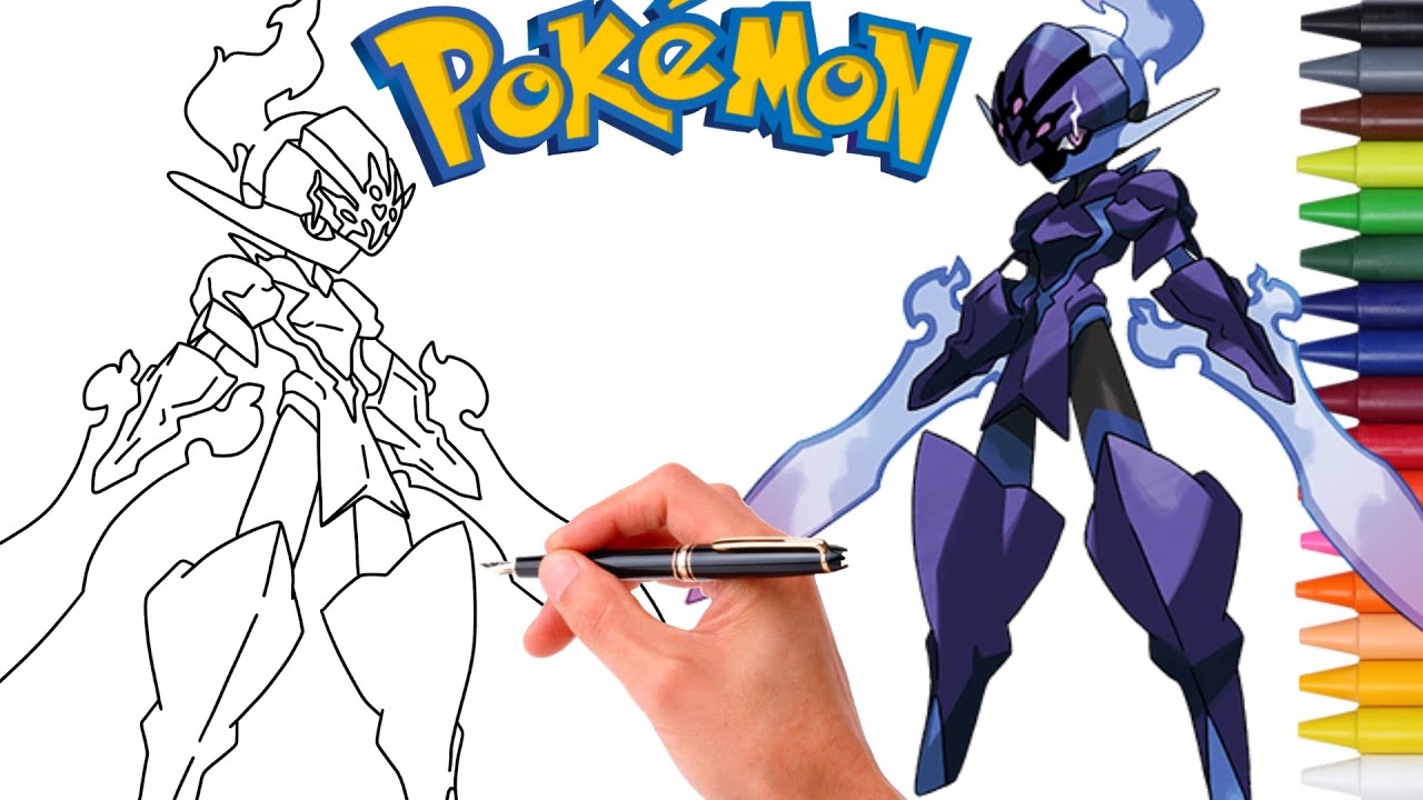 Como Desenhar FACILMENTE O POKÉMON CERULEDGE ! #937 | geração 9 - YouTube