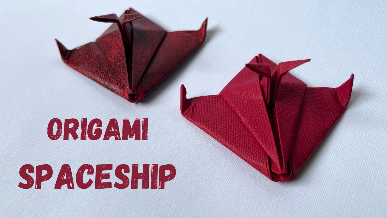 Easy Origami Spaceship Step by Step Tutorial | DIY Paper Alien Ship ...
