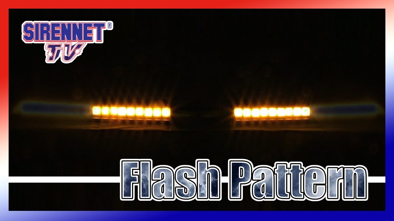Flash Pattern: Whelen Inner Edge FST in Amber - YouTube