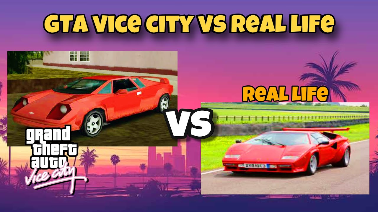 GTA Vice City vehicles in Real Life #gtavicecity #gta - YouTube
