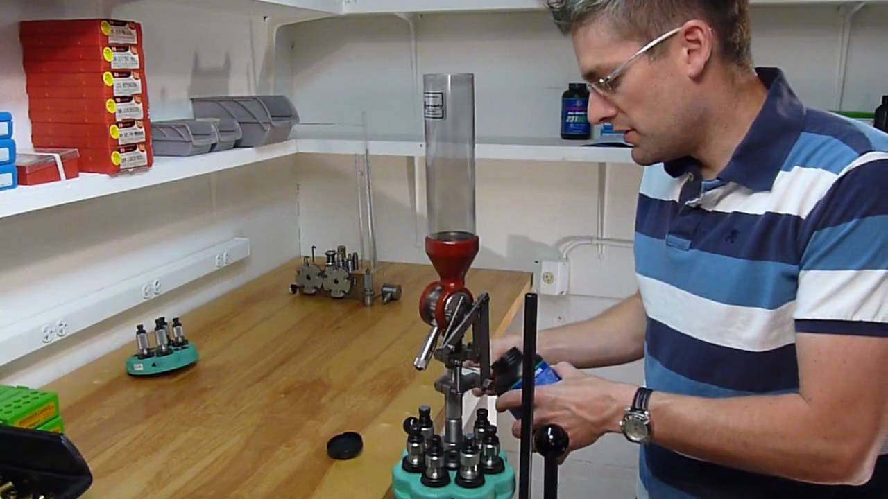 Redding T-7 Loading 44 Magnum - YouTube