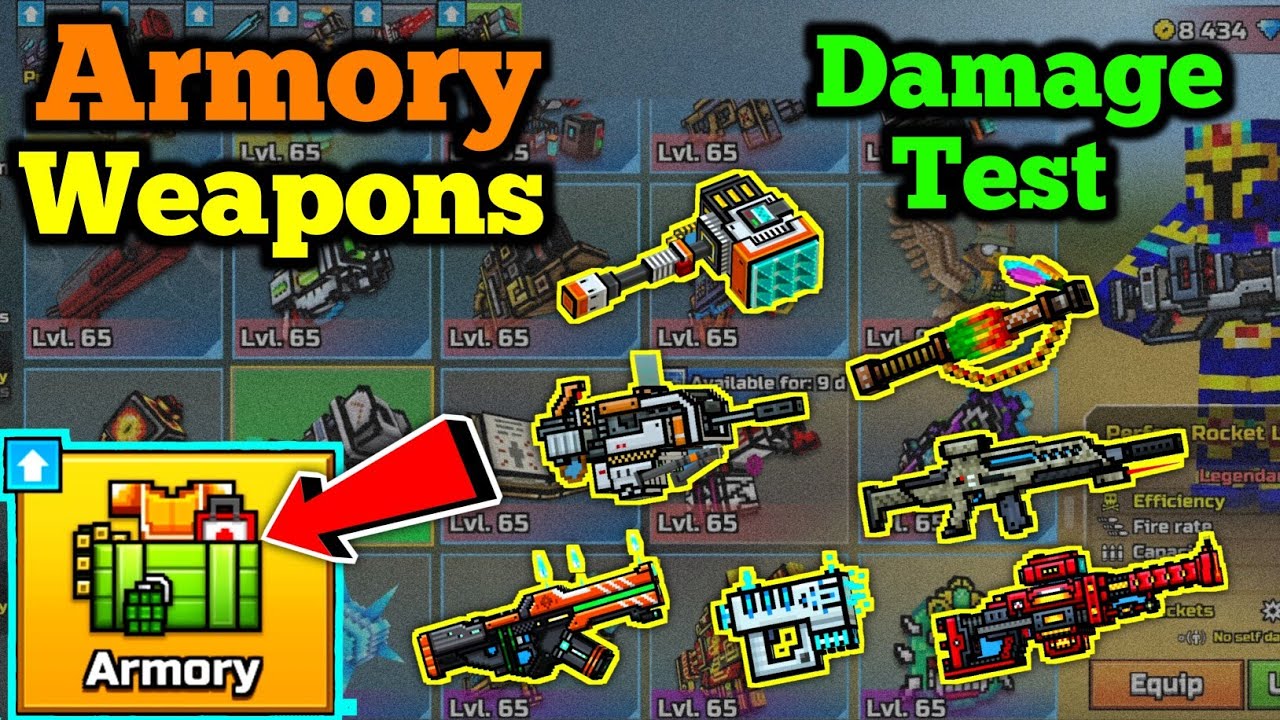 Testing Some Armory Weapons | Pixel Gun 3D Good Armory Weapons - YouTube