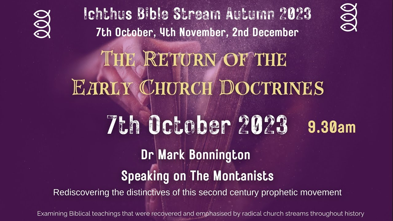 Bible Stream October 2023 - Session 1 Mark Bonnington - YouTube