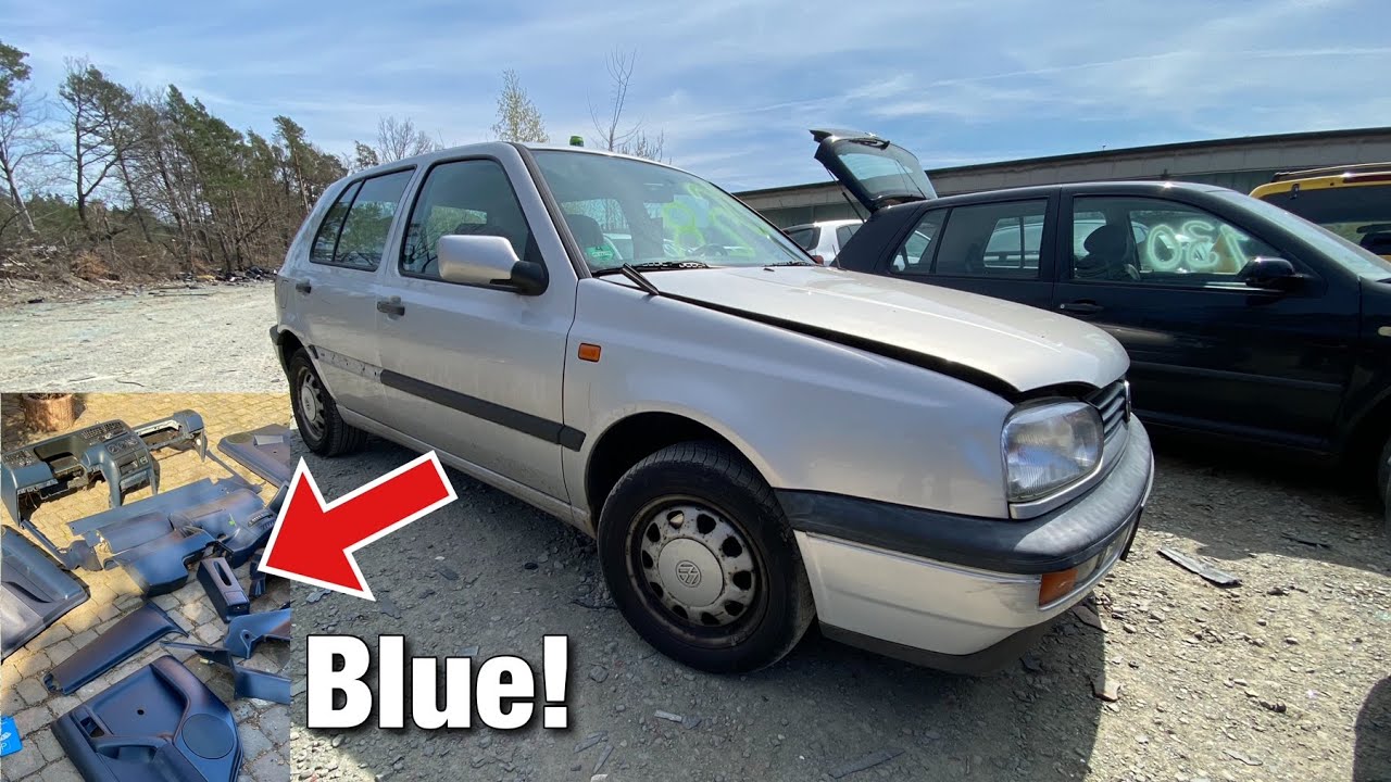 Junkyard Golf 3 Score! ( Oem MK3 Blue Interior! ) - YouTube