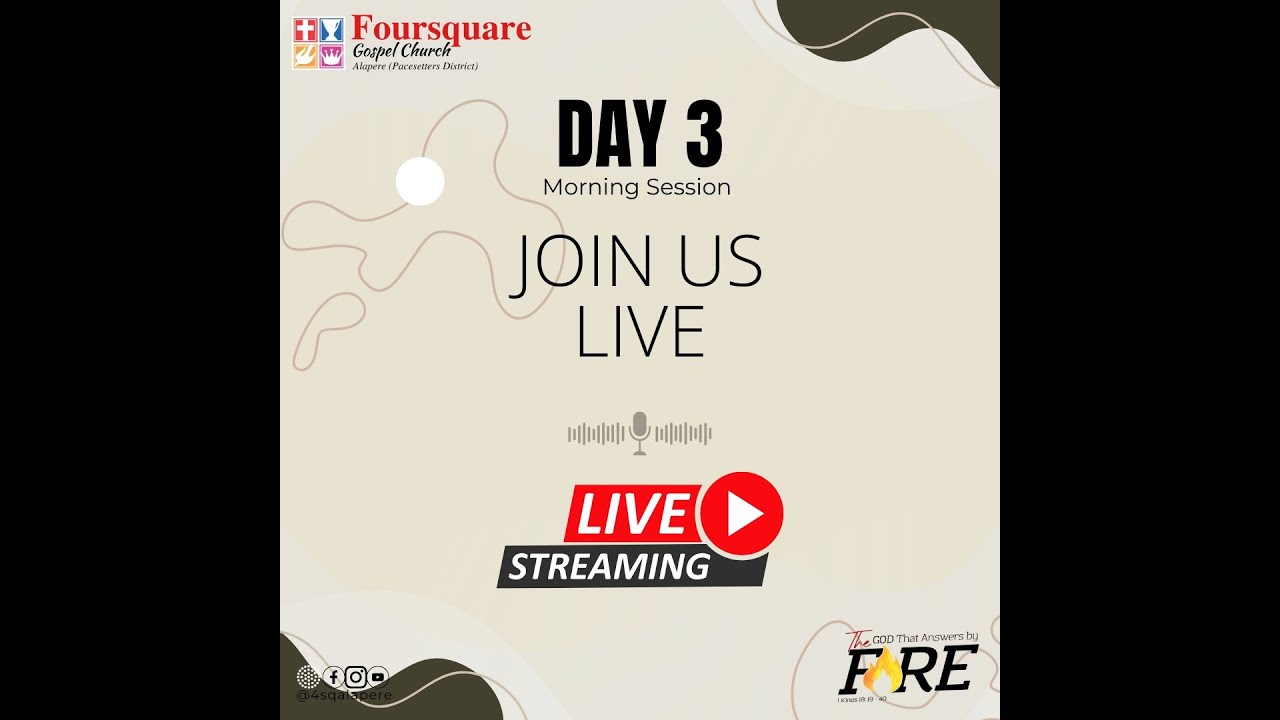 DAY 3 MORNING SESSION - THE GOD THAT ANSWERS BY FIRE (7 DAYS MARATHON ...