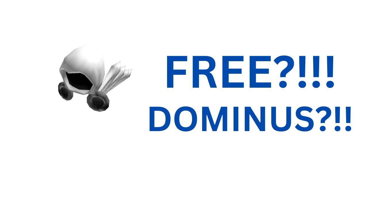 How This Youtuber Got A Free Dominus... (Roblox) - YouTube