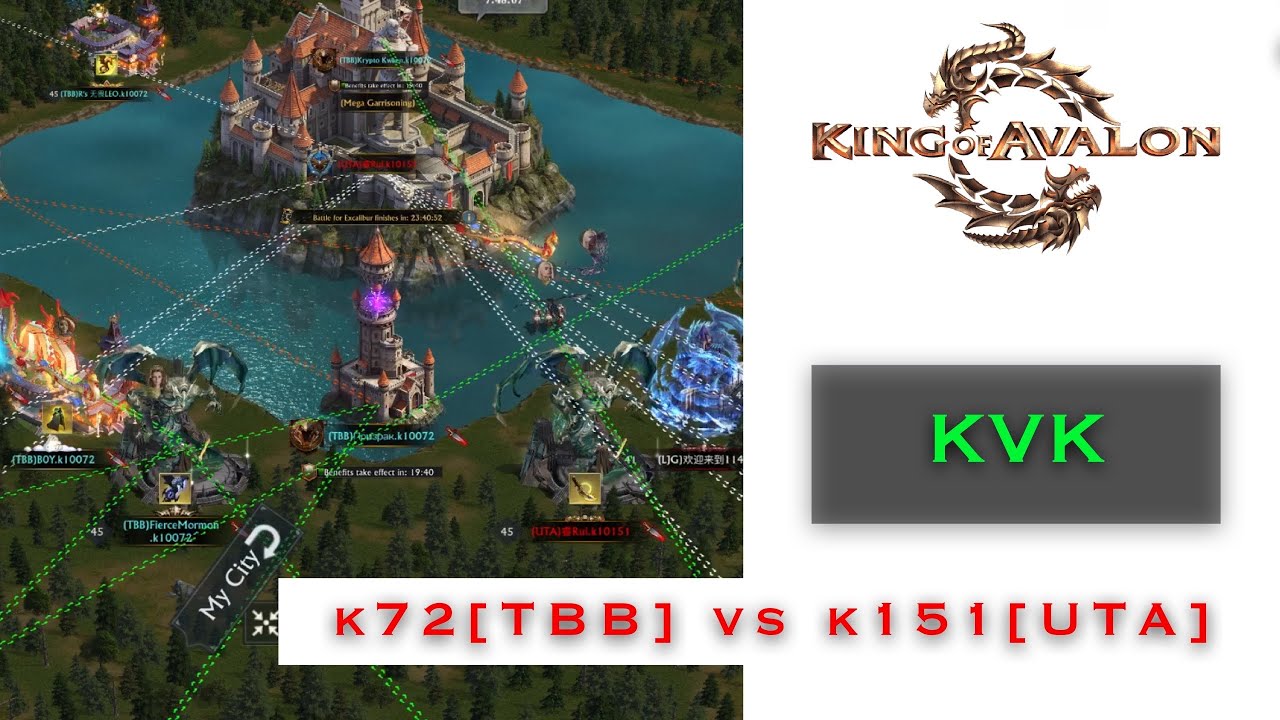 King of Avalon - KvK - k72[TBB] vs k151[UTA] | Solar - YouTube