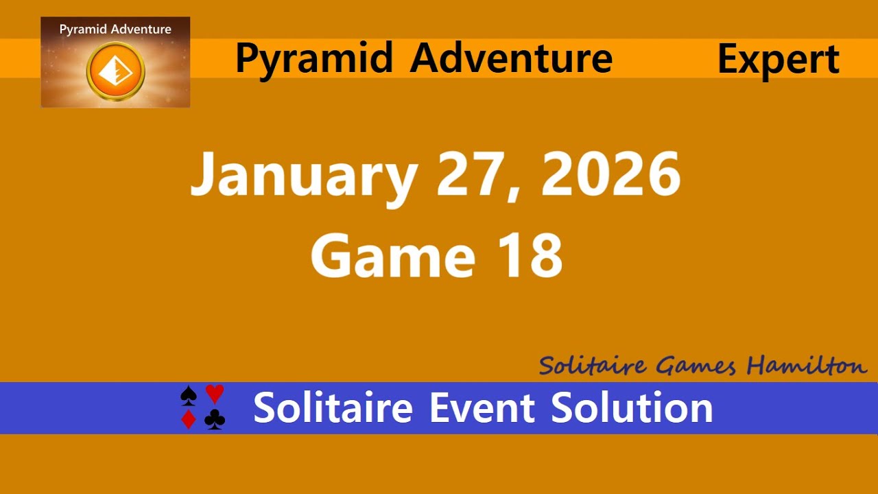 Pyramid Adventure Game #18 | January 27, 2026 Event | Pyramid Expert ...