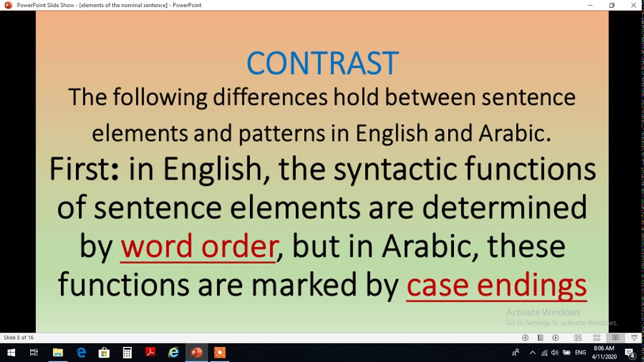 elements of the nominal sentence edit 0 - YouTube