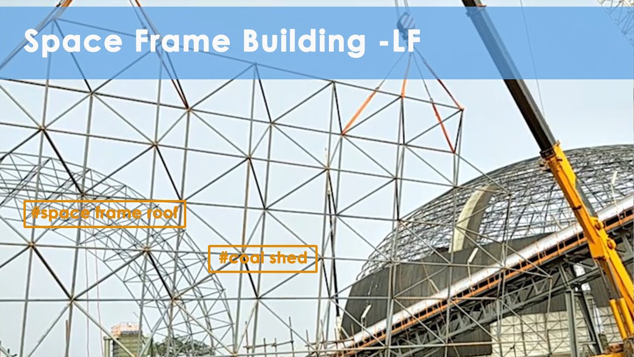 #steelstructure #construction structure space frame bolted ball coal ...