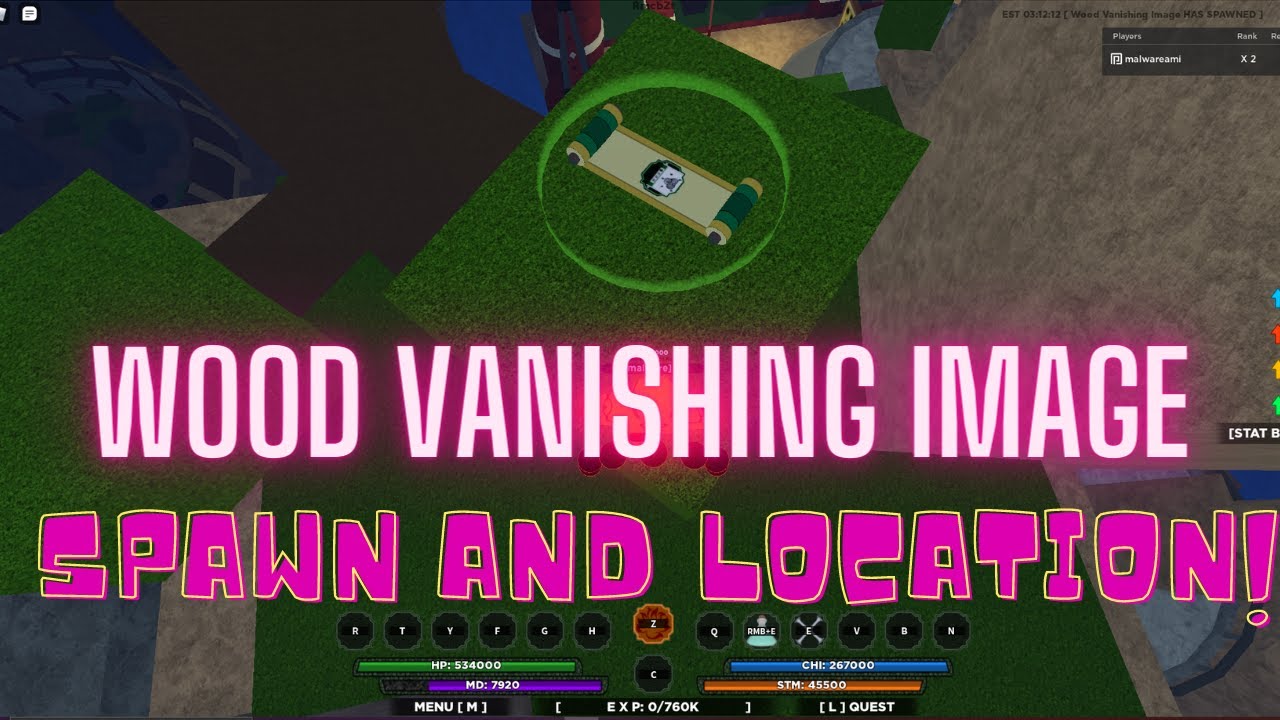 Wood Vanishing Image Spawn and Location | Shindo Life - YouTube