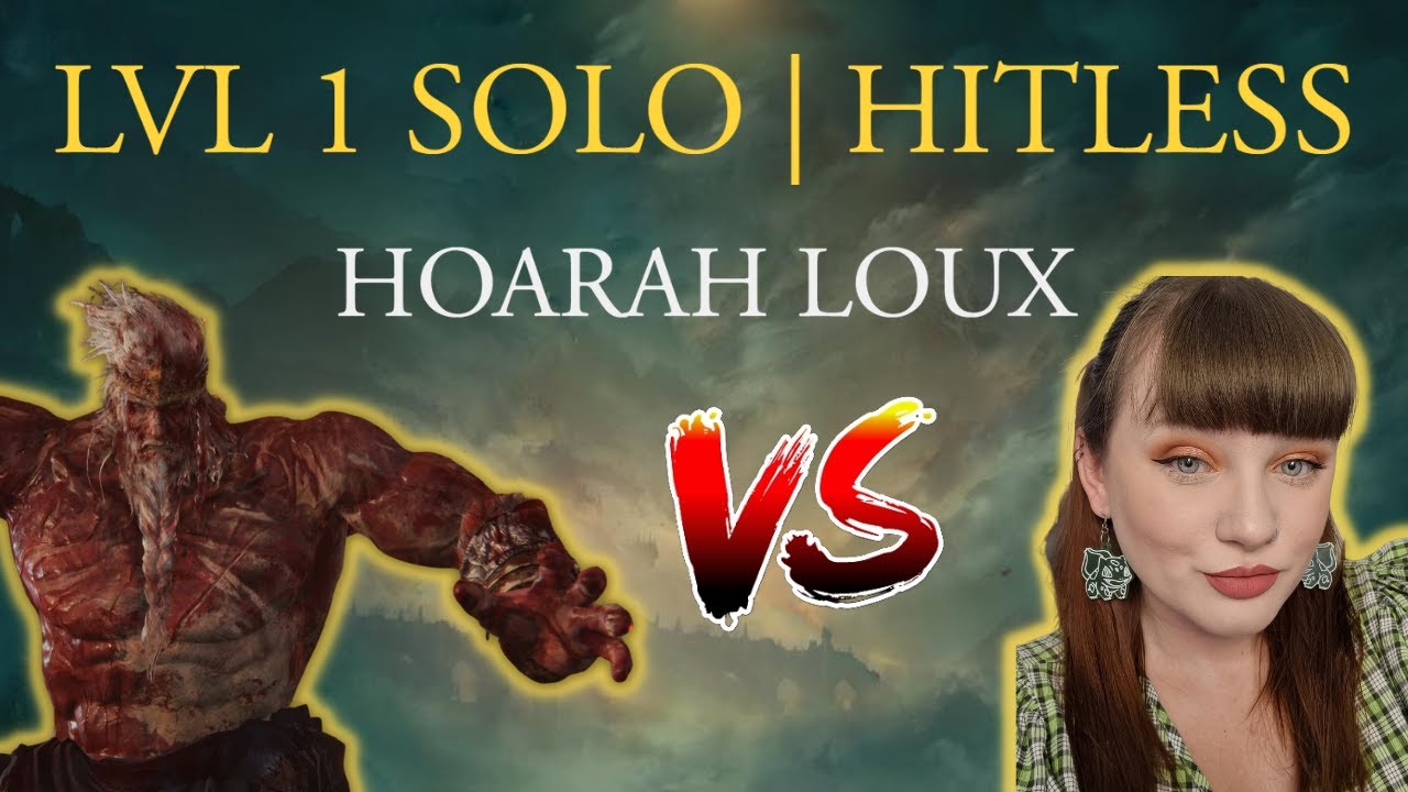 Beating Hoarah Loux at Lvl 1 HITLESS - YouTube