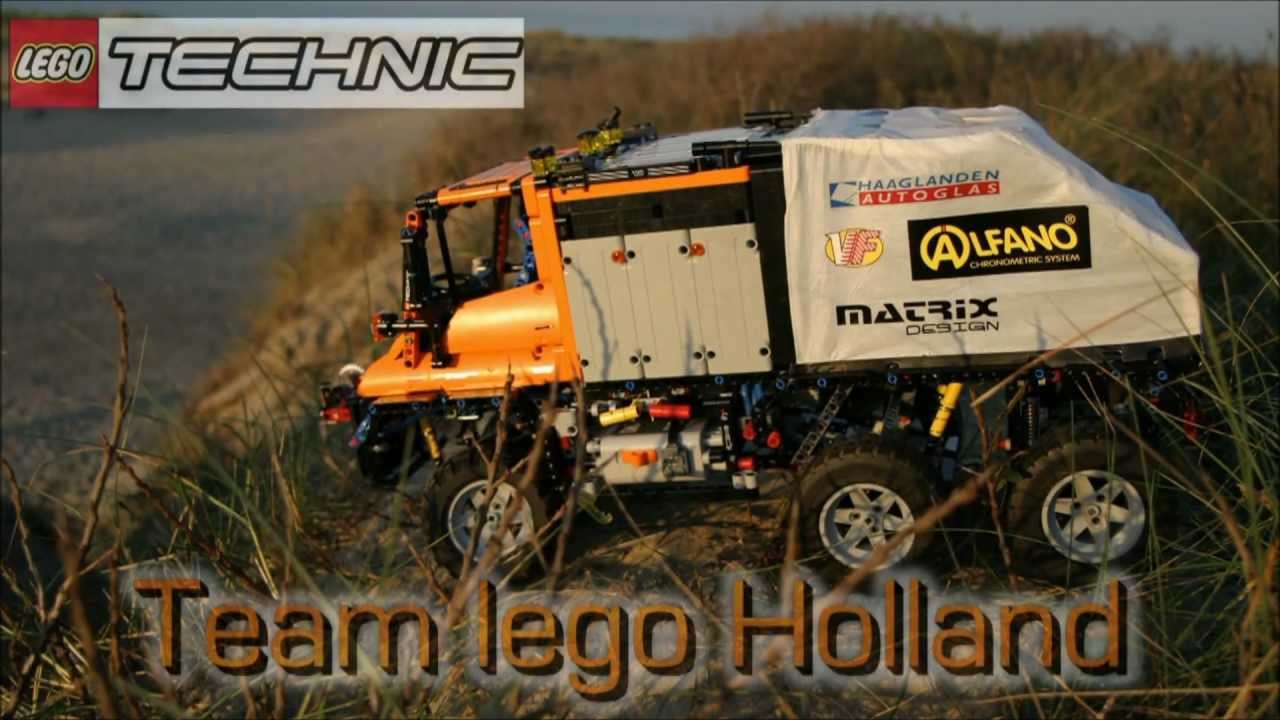 Dakar 2012 Mercedes-Benz Unimog 6x6 MOC Lego Truck Trial.wmv - YouTube